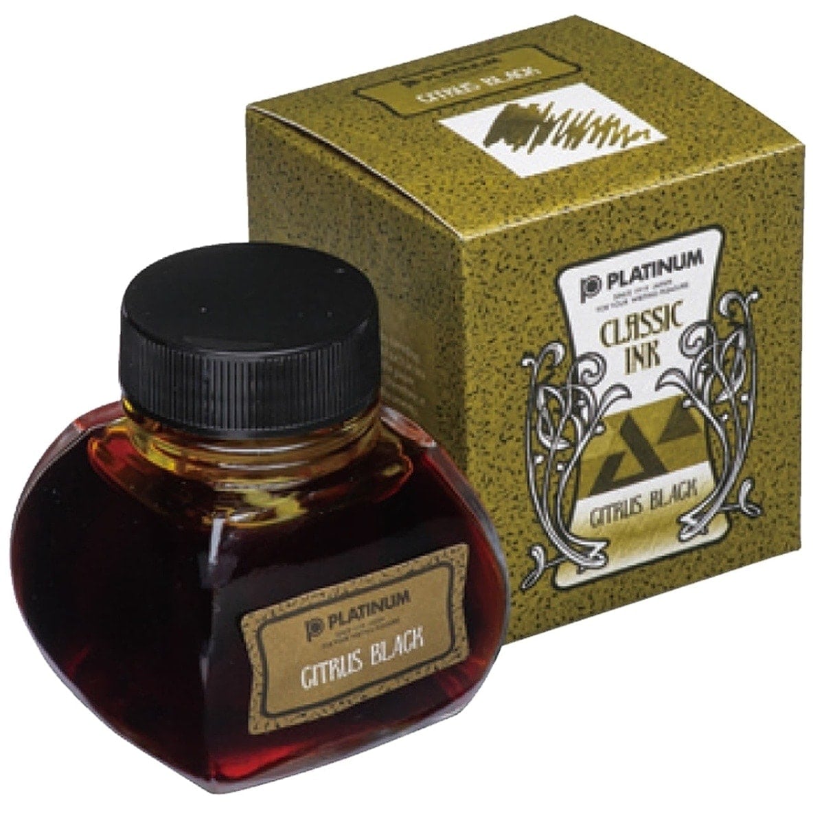 Platinum, Tintenglas, Classic Ink Citrus Black – Penoblo